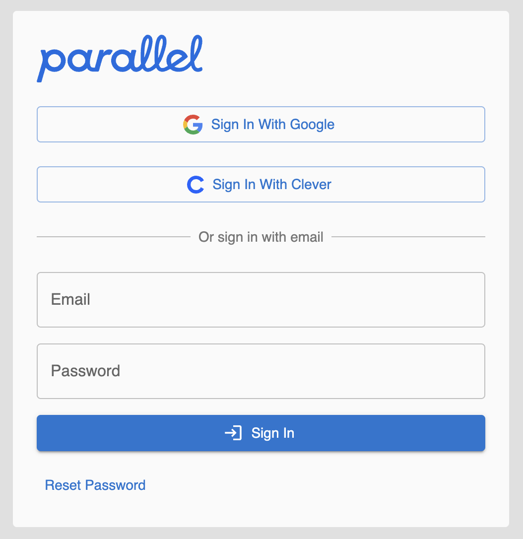 Setting Up Your Parallel Account – Parallel