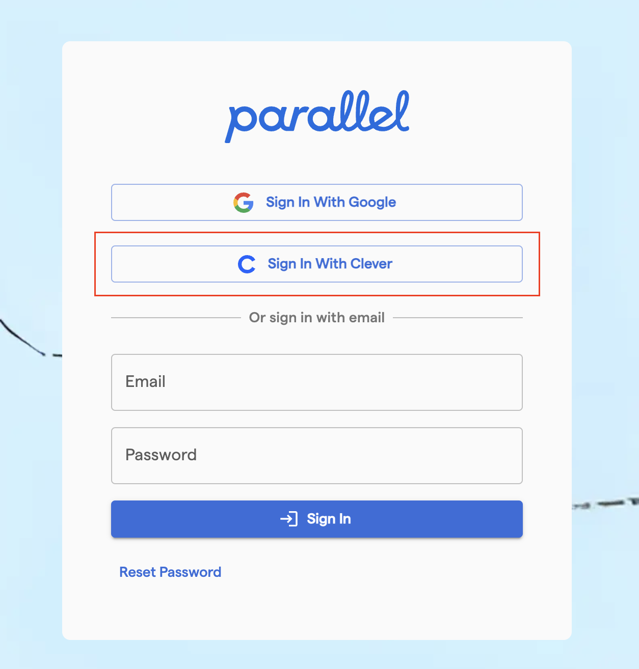 Setting up Parallel in Clever – Parallel